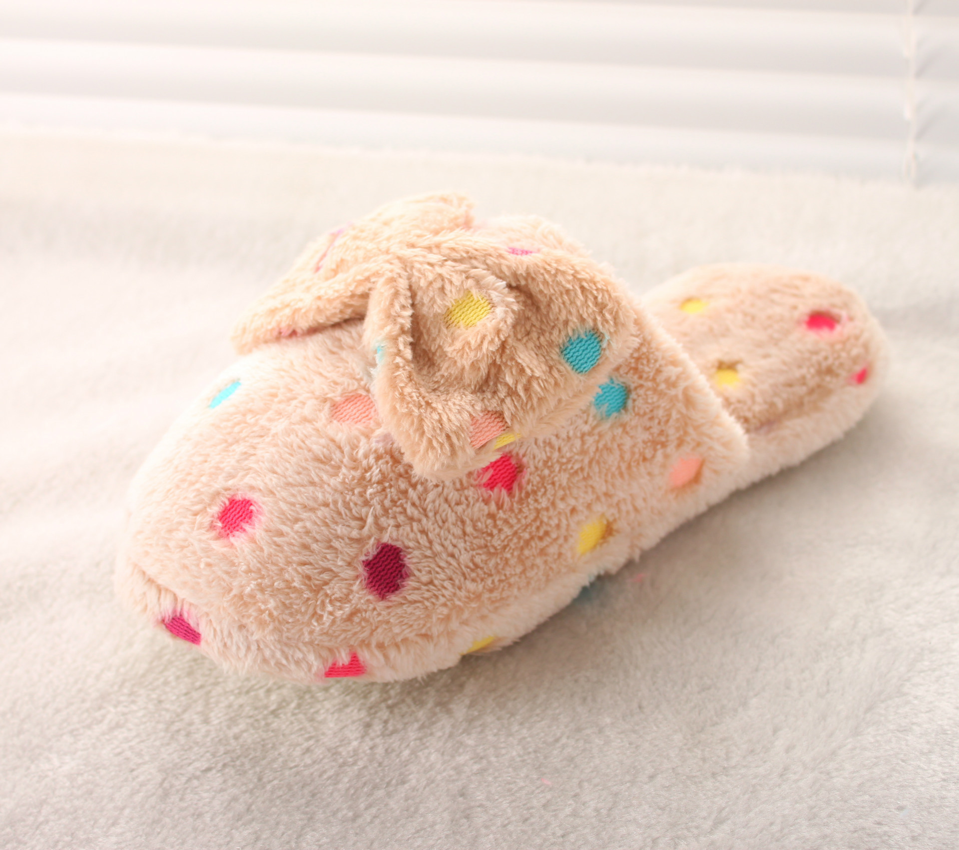 Women Lady Cute Velvet Anti Slip Bowknot Slippers Indoor House Soft Warm Ebay