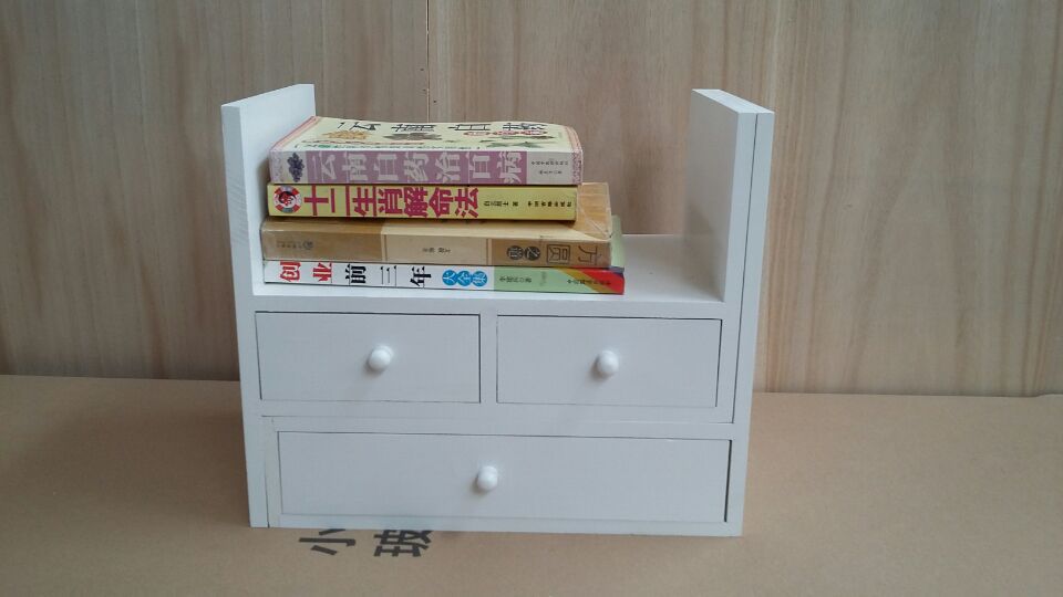 厂家直销 木制书架 简易桌上书架 创意橱架实木 木质 - 办公批发网